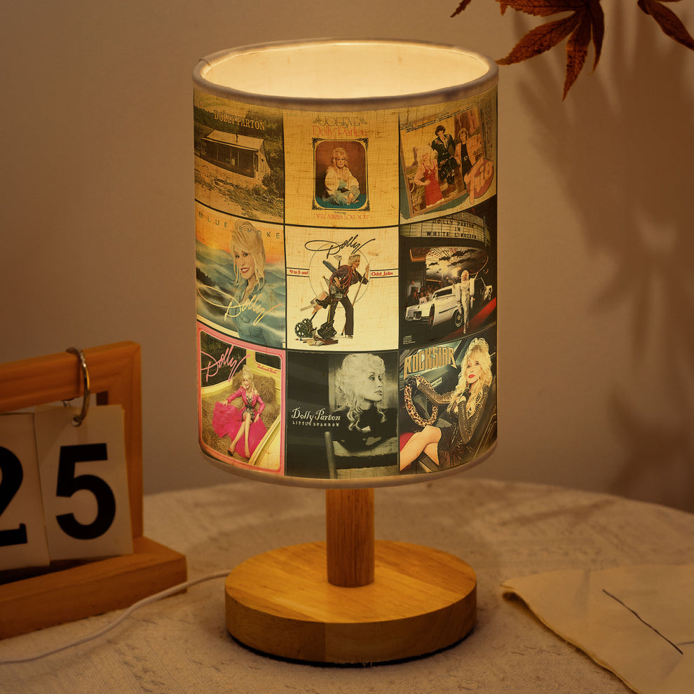 Dolly Parton Album Collage Lamp – Country Music Nostalgia Home Decor ...
